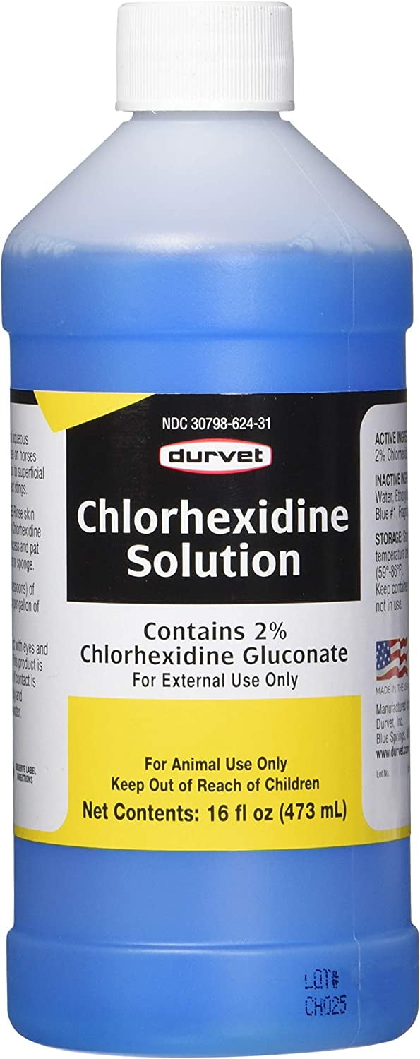Durvet B000HHSD8M n Chlorhexidine 2% Solution, 16 fl. oz - Walmart.com