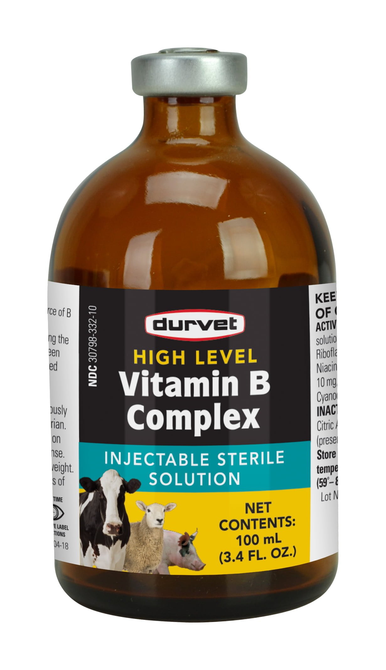 Durvet (C)Vitamin B Complex Hi Level 100 ml(12) - Walmart.com
