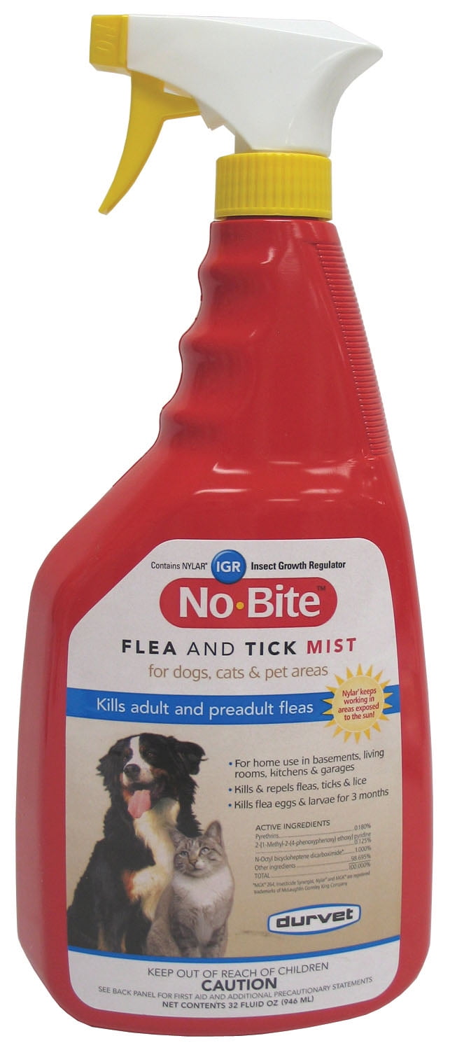 Durvet No-Bite IGR Flea and Tick Mist for Dogs and Cats 32 oz ...