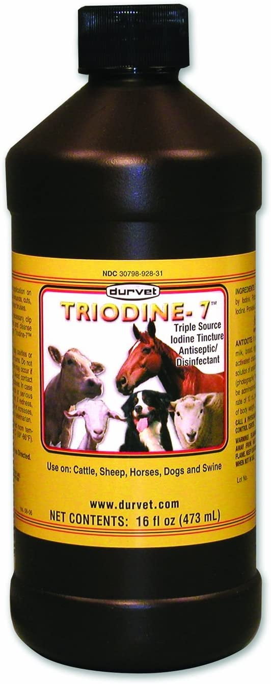 Durvet Triodine-7 Iodine Tincture 16oz - Walmart.com