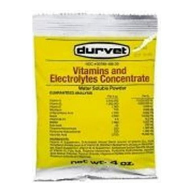 Durvet Vitamins & Electrolytes Conc, 4 oz (113.4g) - Walmart.com
