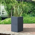 Durx-litecrete Lightweight Concrete Tall Light Granite Planter-Medium ...
