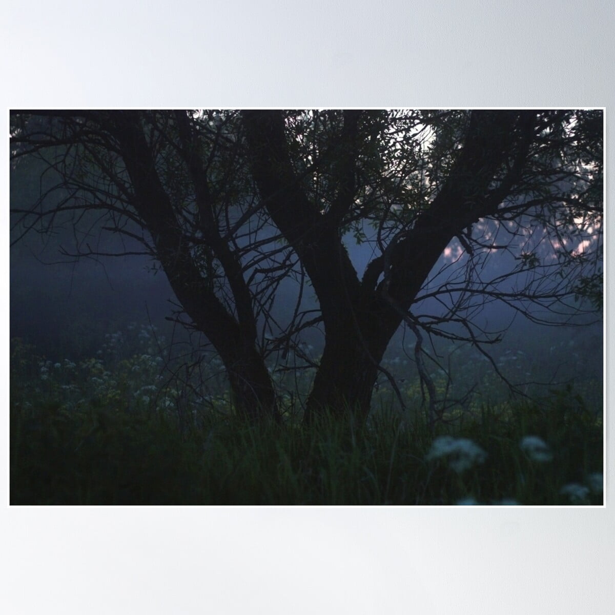 Dusk And Mystical Field Poster Wall Art, Modern Wall Decor For Living ...