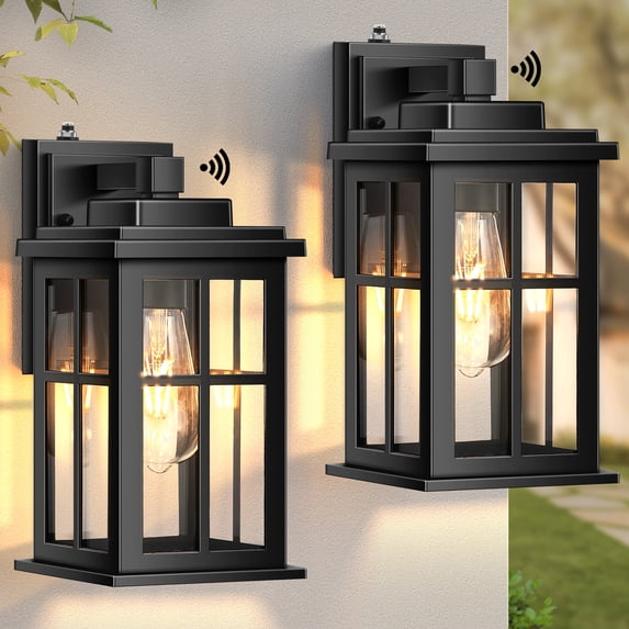 Dusk to Dawn Outdoor Lights for House, 2 Pack Outdoor Light Fixture ...