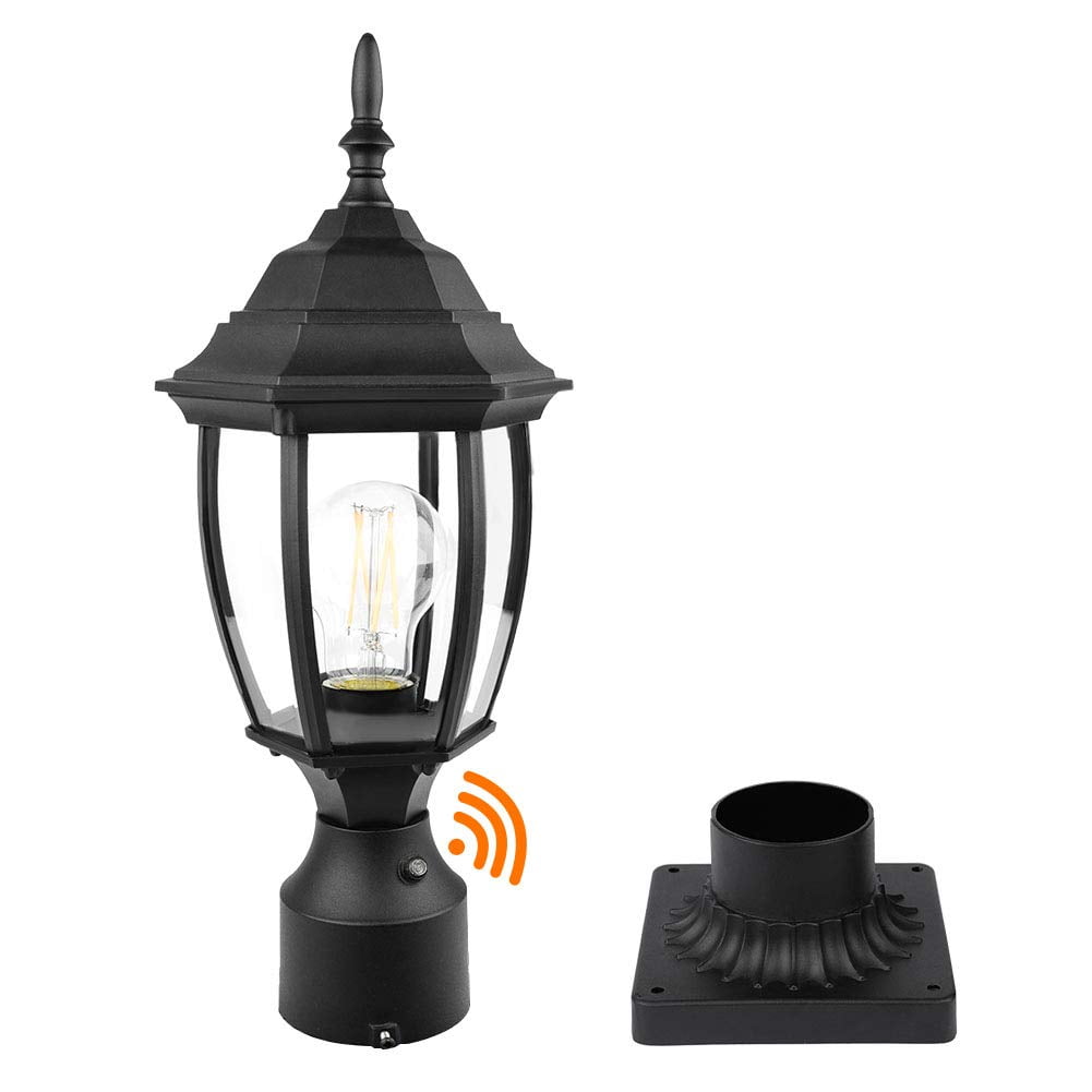 Dusk to Dawn Outdoor Post Light Hardwired 120V, Aluminum Pole Light ...