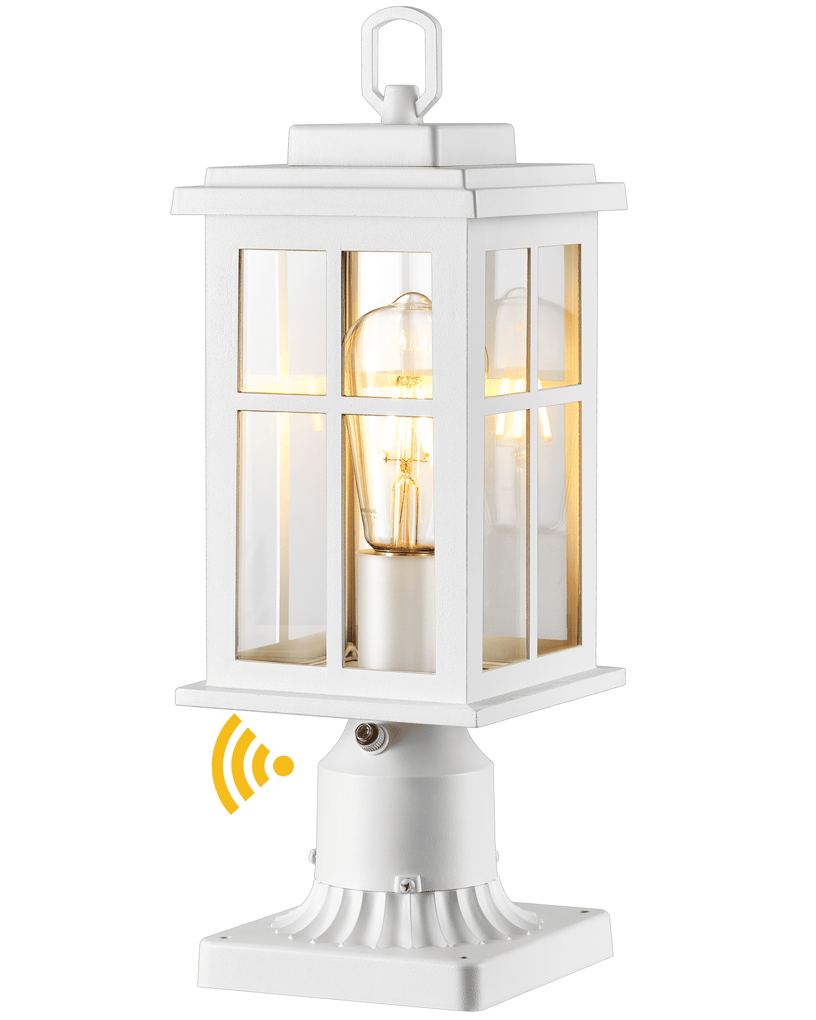 Dusk to Dawn Outdoor Post Lights, White Post Lights Outdoor with Pier ...