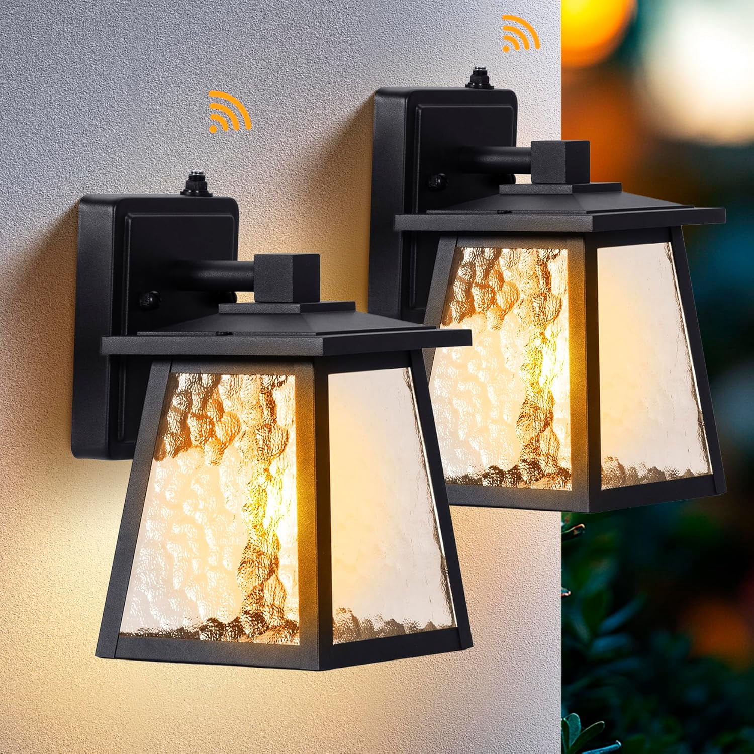 Outdoor Wall Light 7 PANDAS – IP44 Waterproof, Matte Black, E12 Socket ...