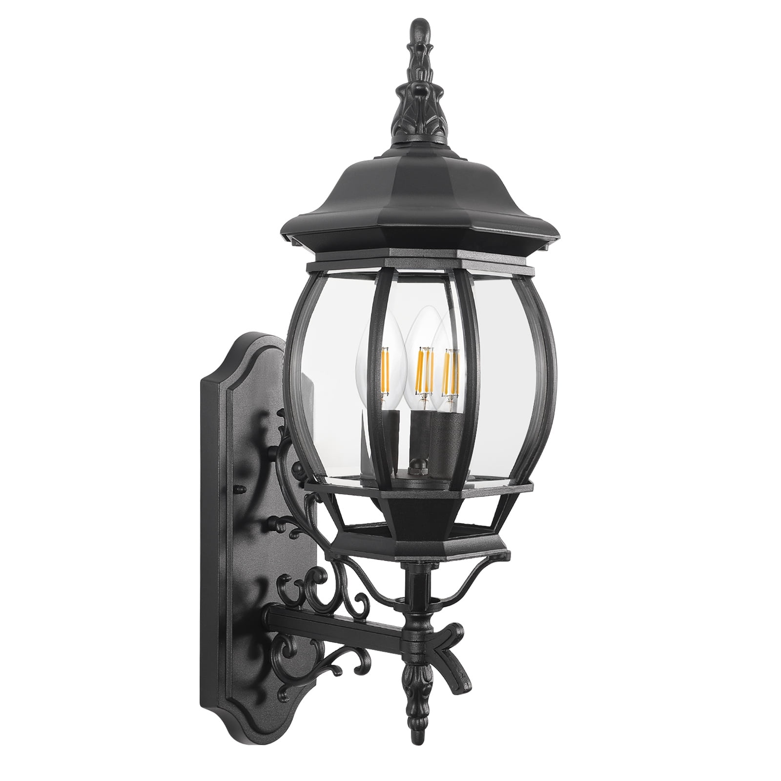 Dusk to Dawn Outdoor Wall Light Fixtures, Outdoor Wall Lantern Exterior ...
