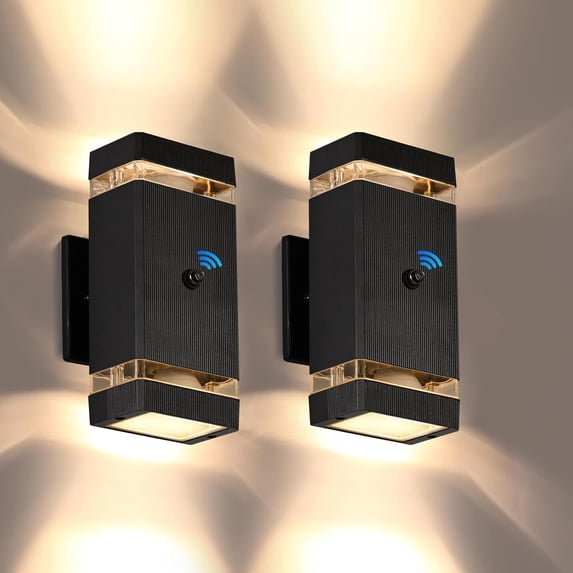 Dusk to Dawn Outdoor Wall Lights 4 Packs Modern Outdoor Porch Lights ...