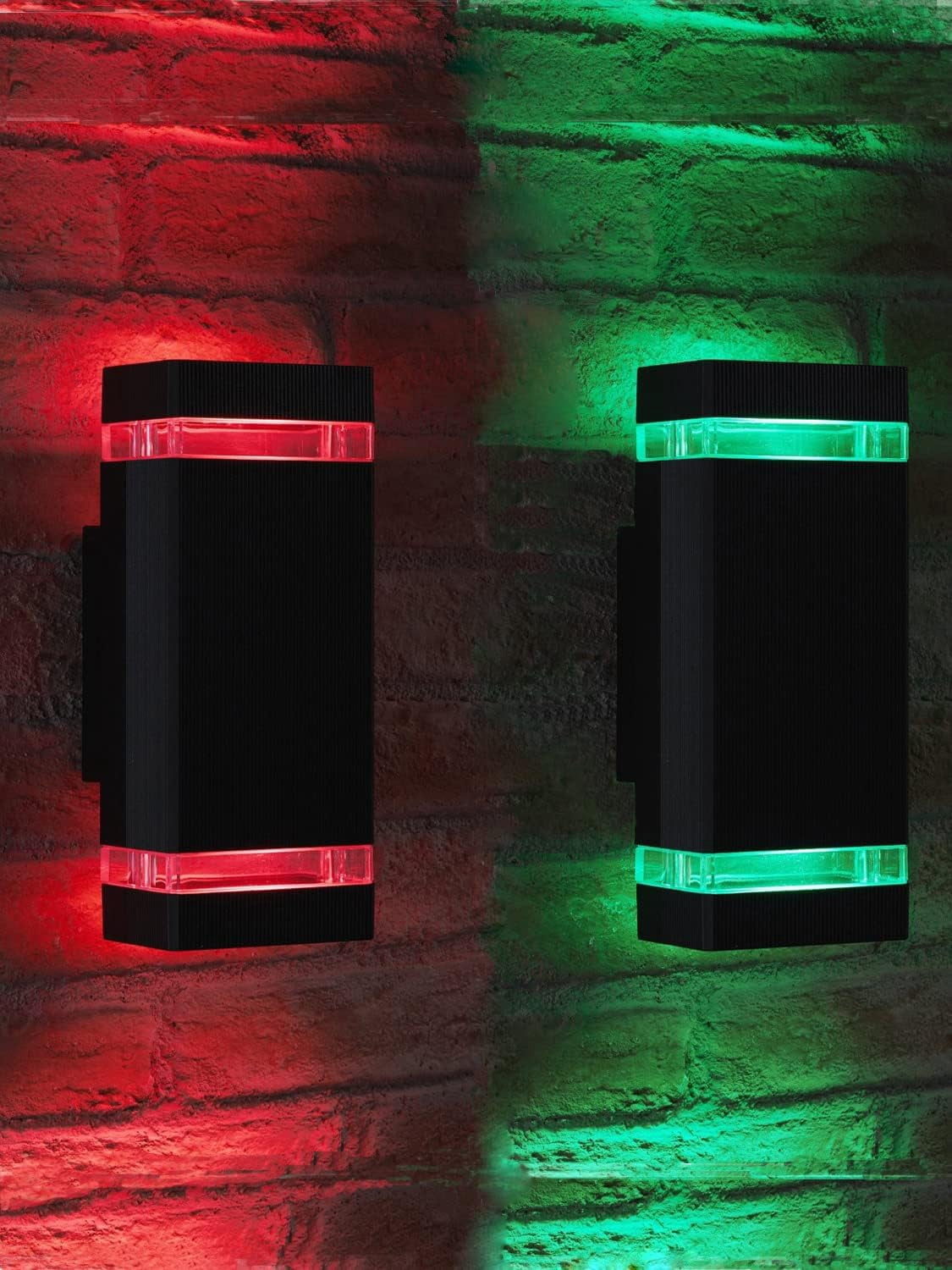 Dusk to Dawn Outdoor Wall Lights Fixture, 2 Pack Up and Down Porch ...