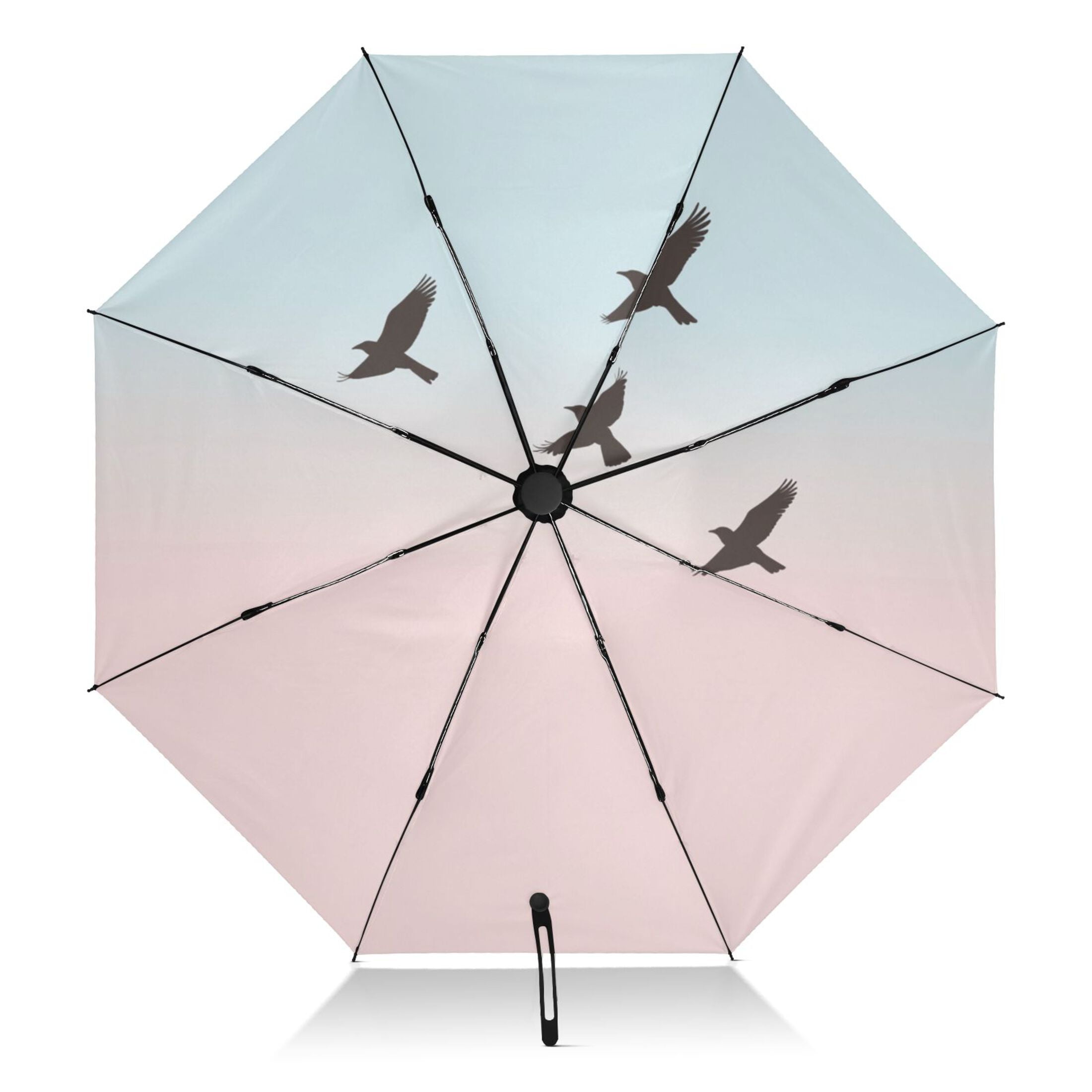 Dusk Flying Birds Pattern Extra Large Automatic Umbrella, UV Protection ...