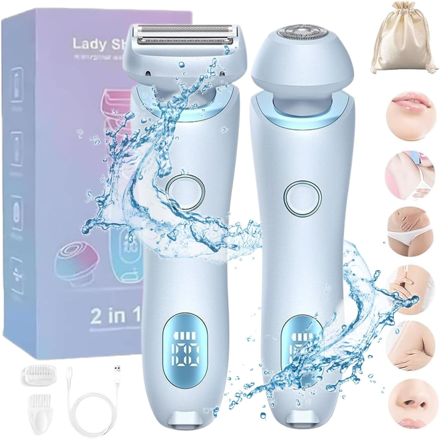 MUSICOZY Glide Pro 3.0 Women’s Razor, Hypoallergenic, Waterproof ...