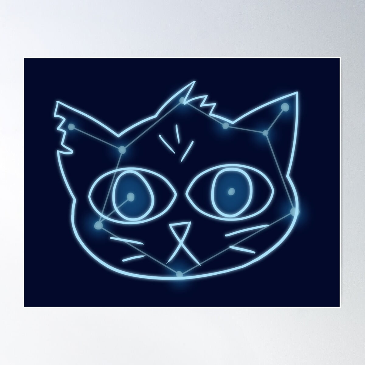 Dusk Stargazer Poster Wall Art, Modern Wall Decor For Living Room ...