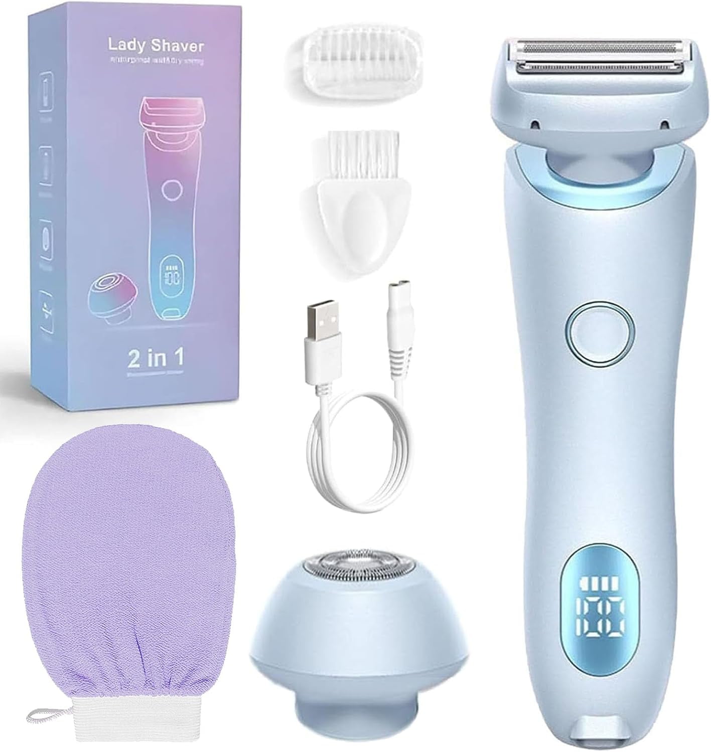 Dusk - The Glide Pro 3.0 Razor Women, 2 in 1 Wet & Dry Waterproof ...