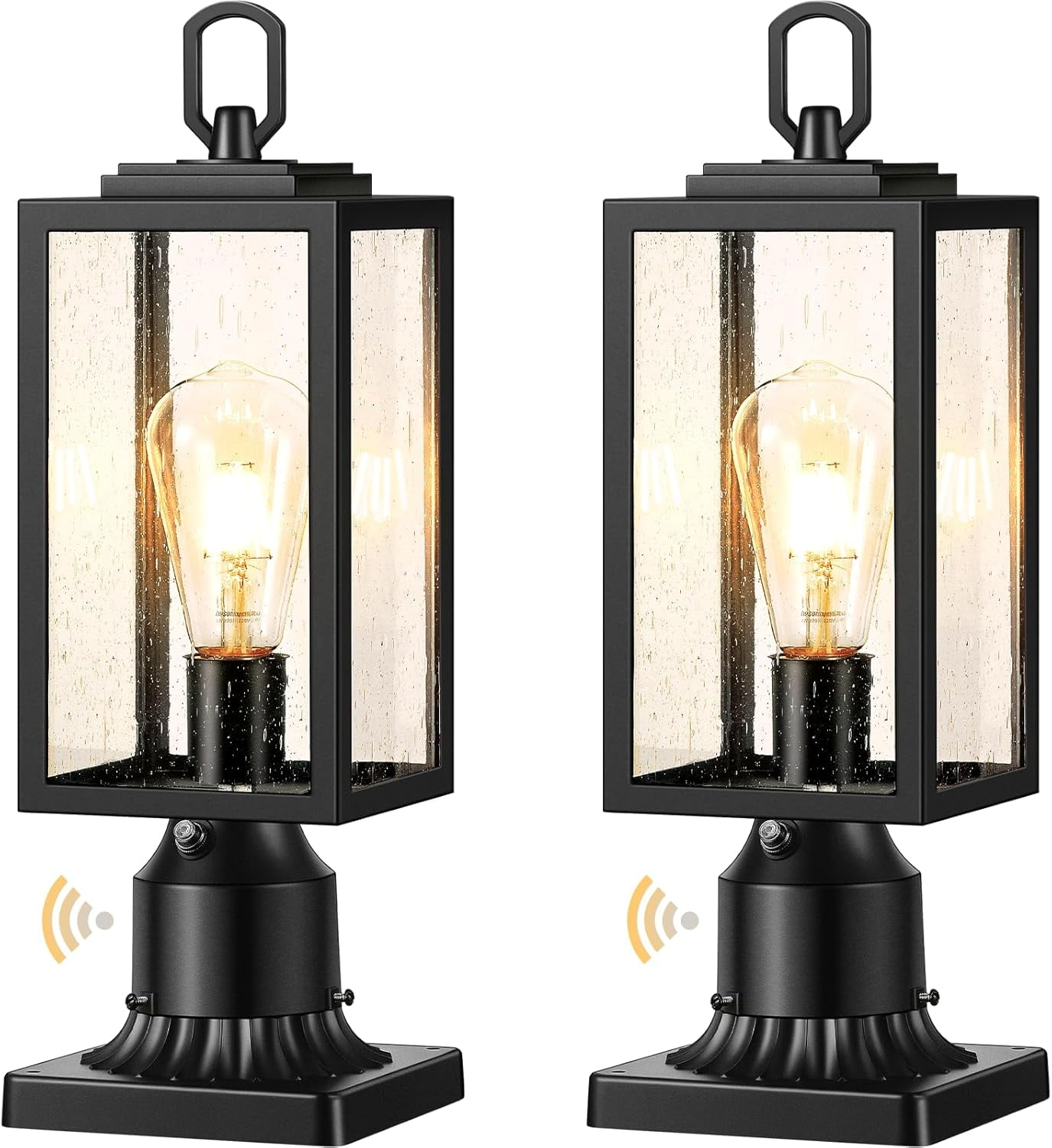 Dusk To Dawn Outdoor Post Lighting 120V Hardwired, 3 Inch Pier Mount ...