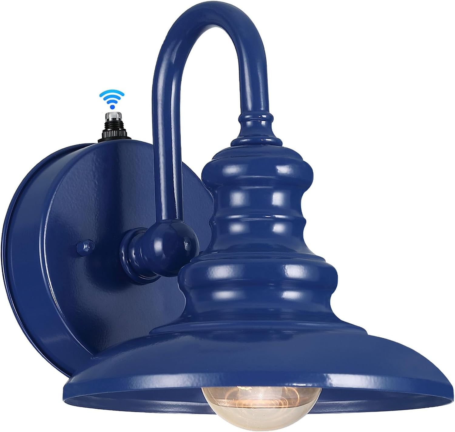 Dusk To Dawn Sensor Outdoor Gooseneck Barn Light Fixtures Blue Exterior ...