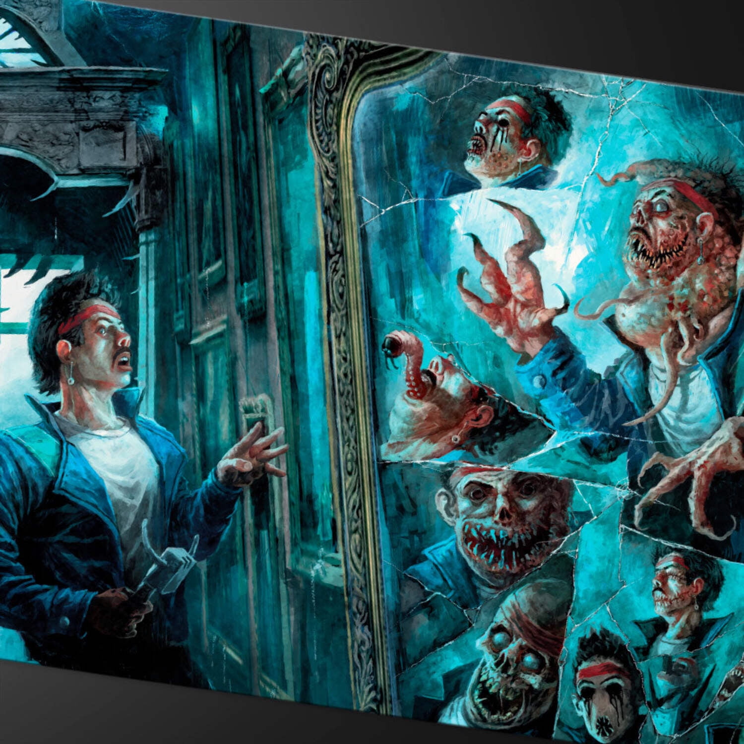 Duskmourn MirrorMirror Room / Fractured Realm 6ft Table Playmat for ...
