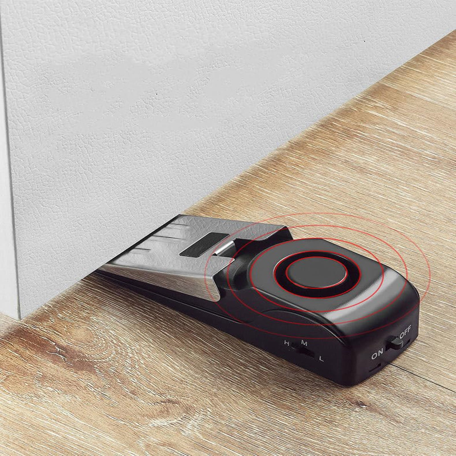 Dusknt Under $5 Door Stopper, Portable Door Stop Alarm with 120Db Wedge ...