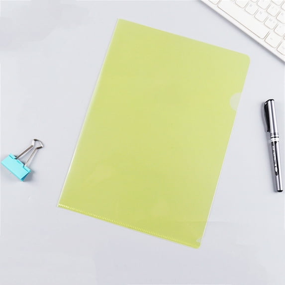 Dusknt A4 Plastic Folder, L Type Transparent Document Holder, Project ...