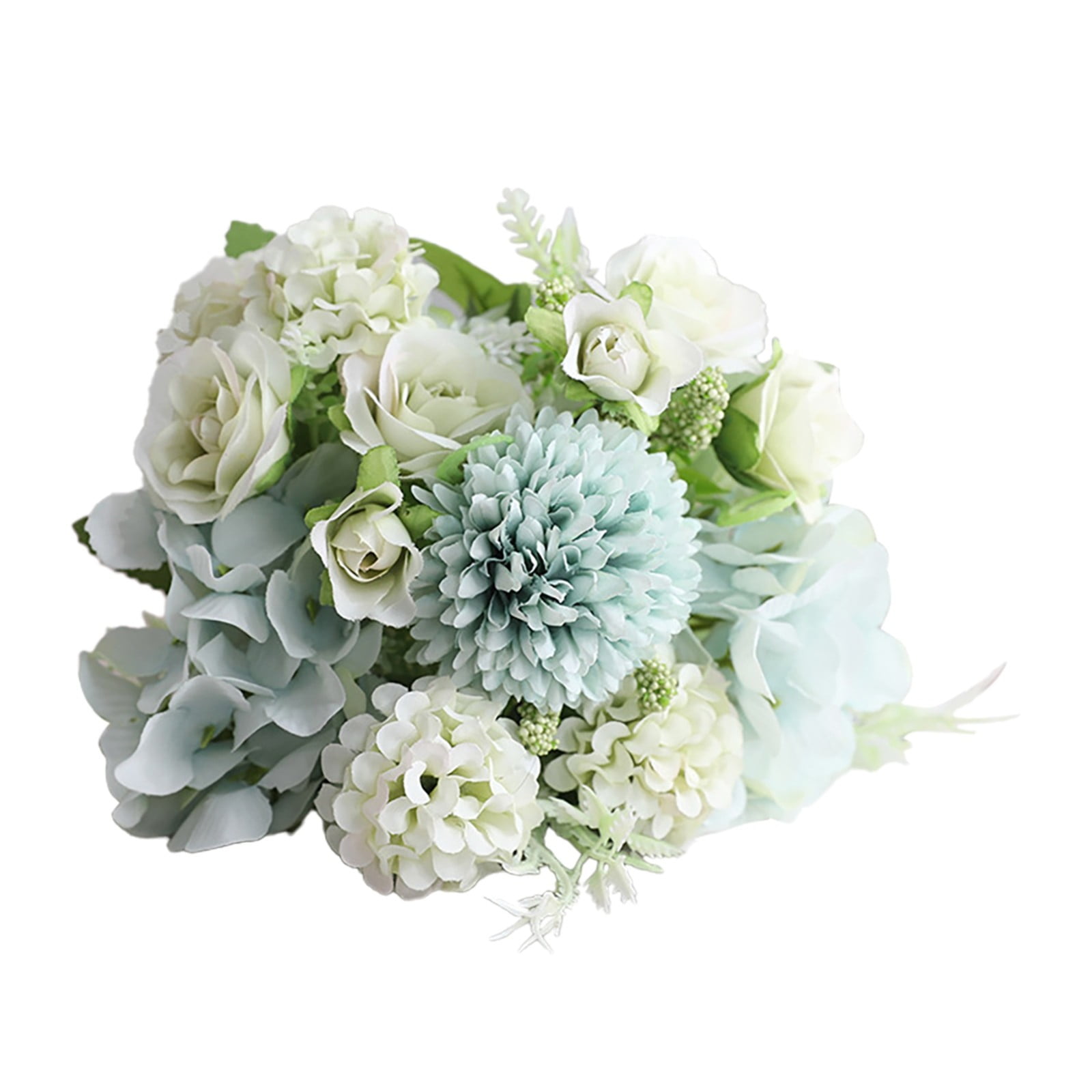 Dusknt Artificial Wildflower Peony and Hydrangea Bouquet with Stems for ...