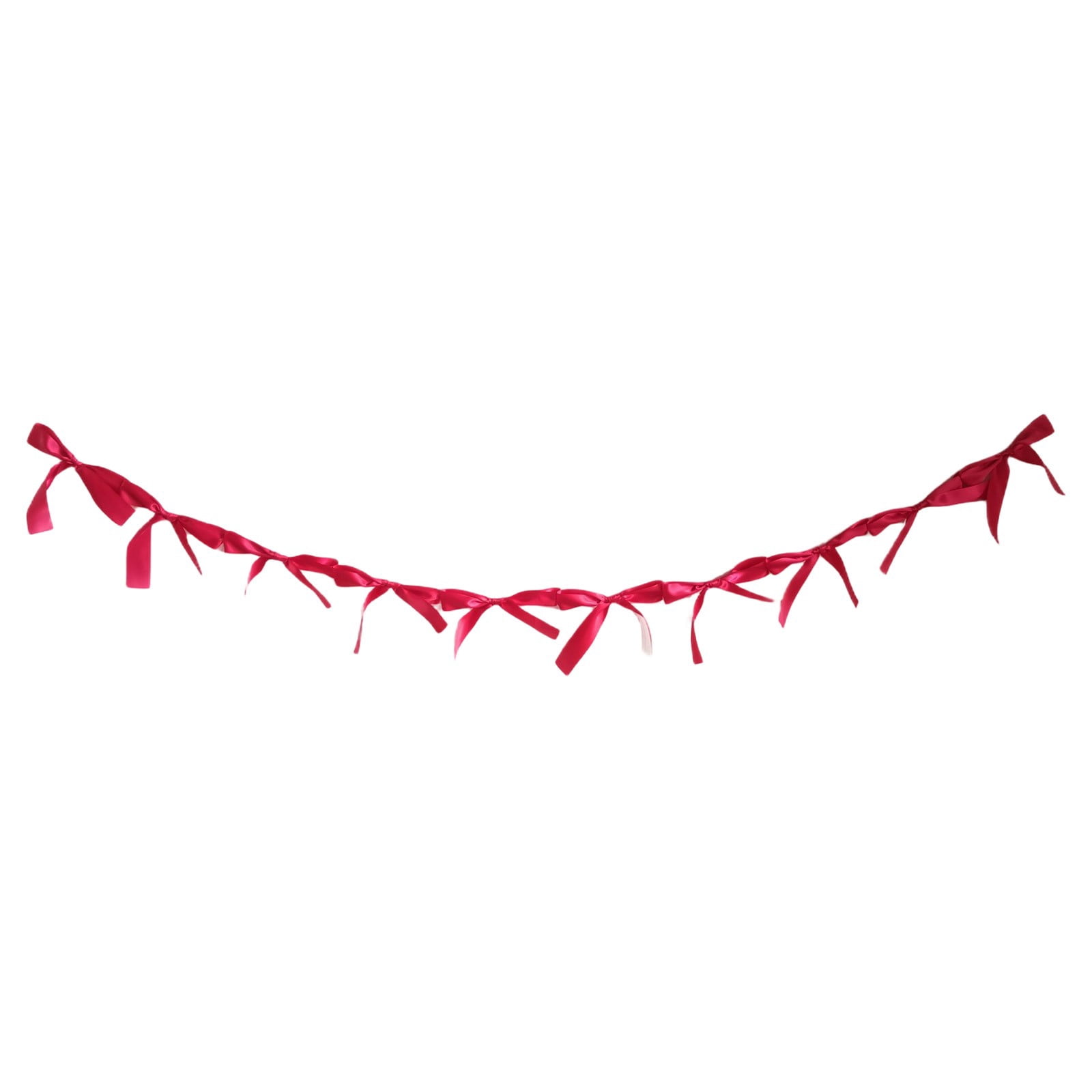 Dusknt Bow Garland Banner for Decorations 70.87Inch Bow Tie Ribbon ...