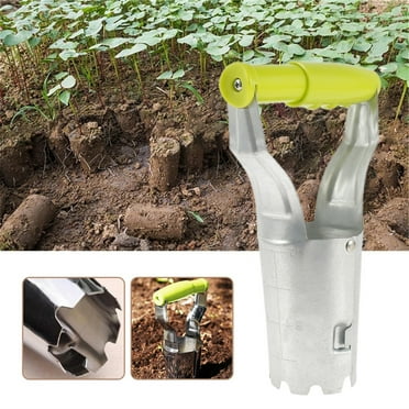 Hortem Long-Handled Bulb Planter Tool, Steel Garden Planting Tool for ...