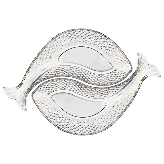 Dusknt Creativity Thicken Partitioned Plate Household Snack Candy Dish ...