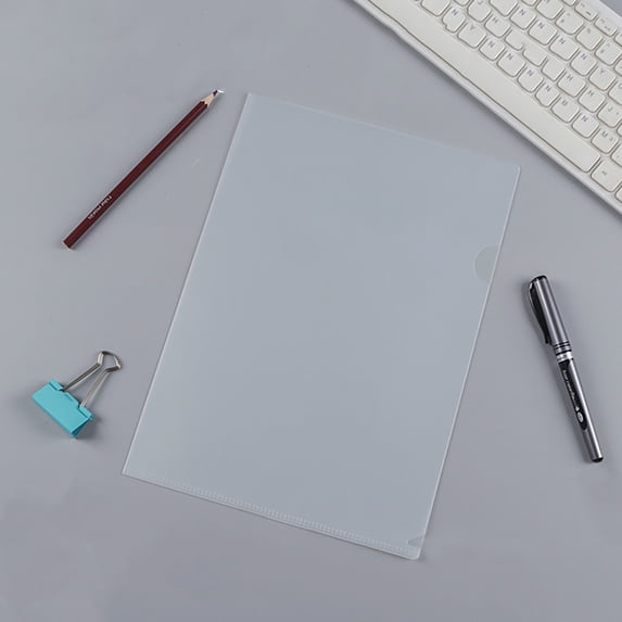 Dusknt Document Holder L Type, Plastic Transparent Folder for A5 Paper ...