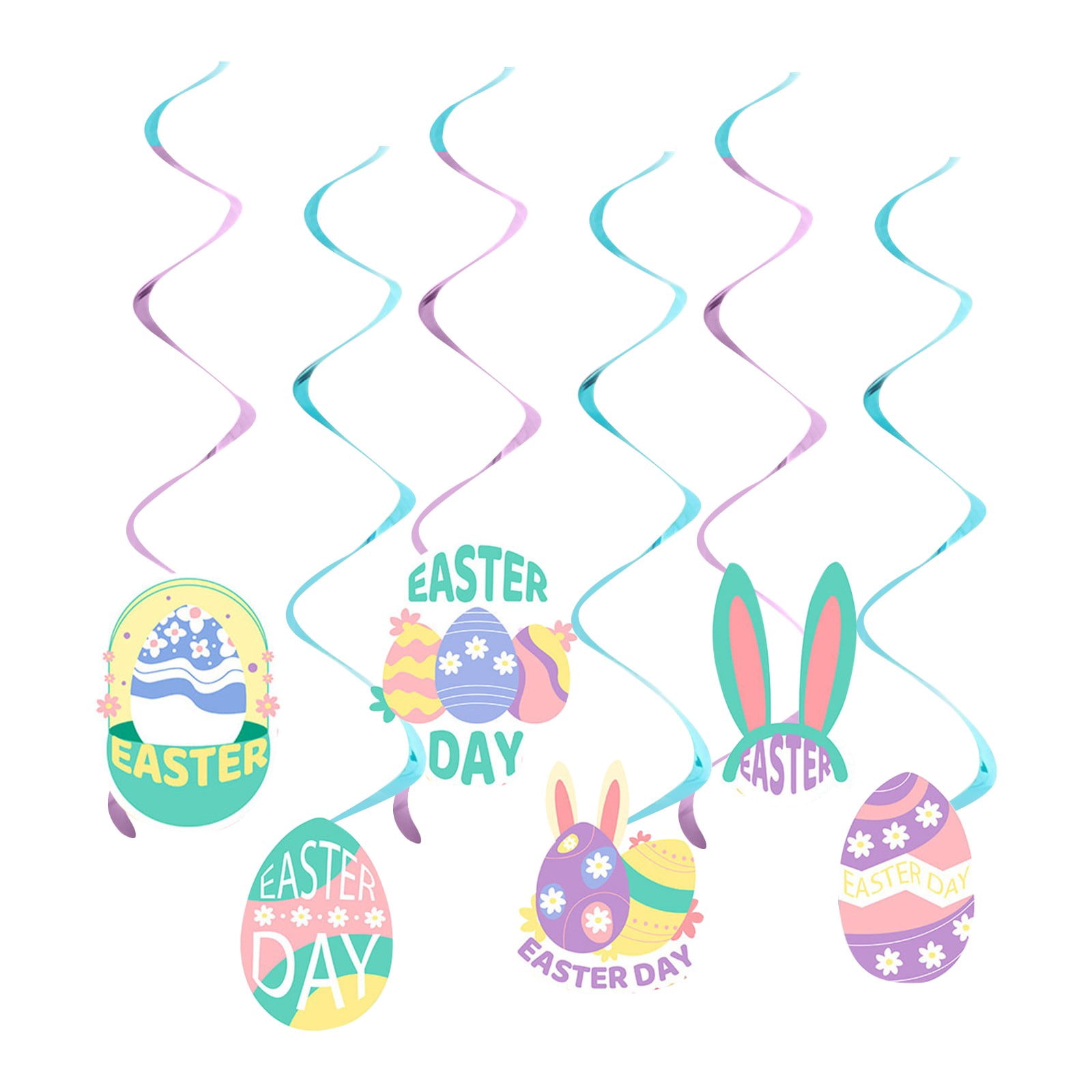 Dusknt Easter Egg Banner Set Easter Decorations Tablecloths Cake ...