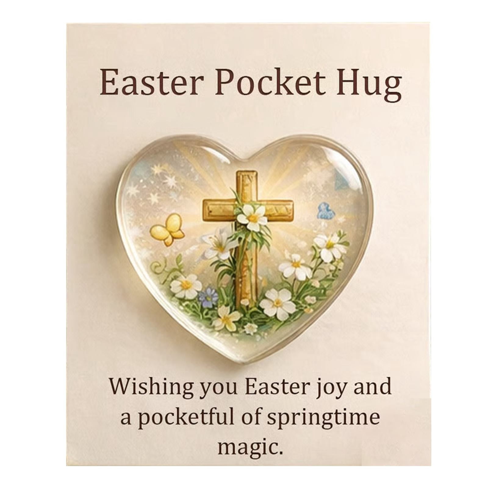 Dusknt Easter Pocket Hug 2D Acrylic Flat Design Easter Bunny Pocket Hug ...