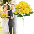 Dusknt Garden Artificial Flowers, Fake Spring Decorations for Home ...