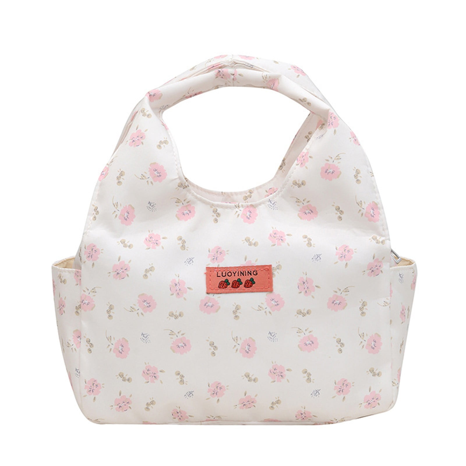 Dusknt Japanese Style Small Floral Handbag Lunch Bag A, Lunch Bag,Lunch ...