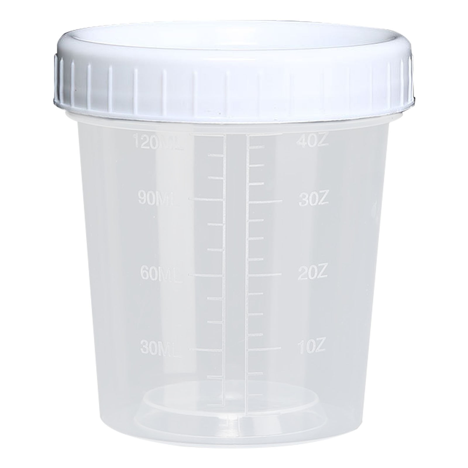 Dusknt Plastic Small Measuring Cup with Scale L 120 Ml White Lid, Food ...