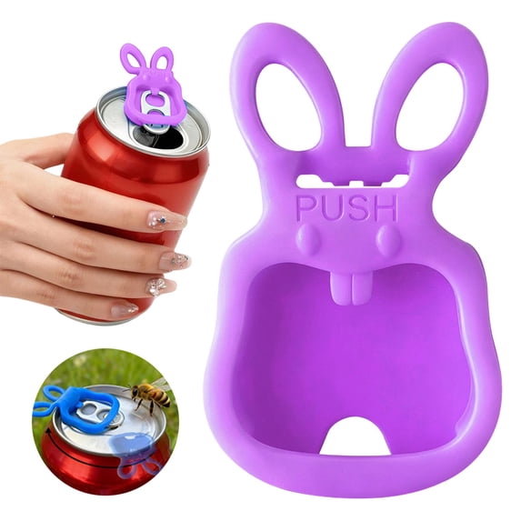 Dusknt Portable Can Opener, Leak Proof Tab Cover for Soda Cans, One ...