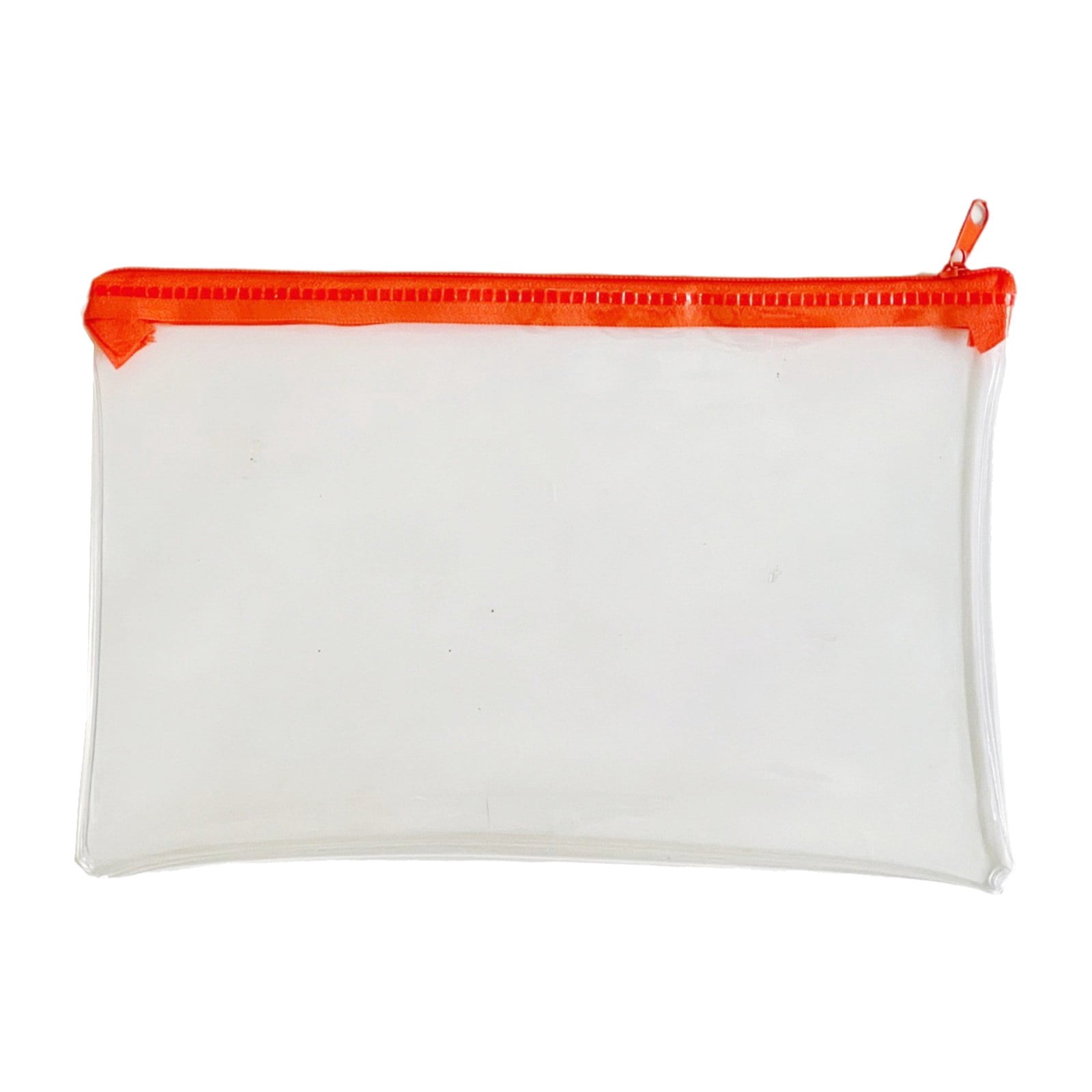 Dusknt Transparent Pencil Case Zipper Bag Orange, Clear Pencil Case ...