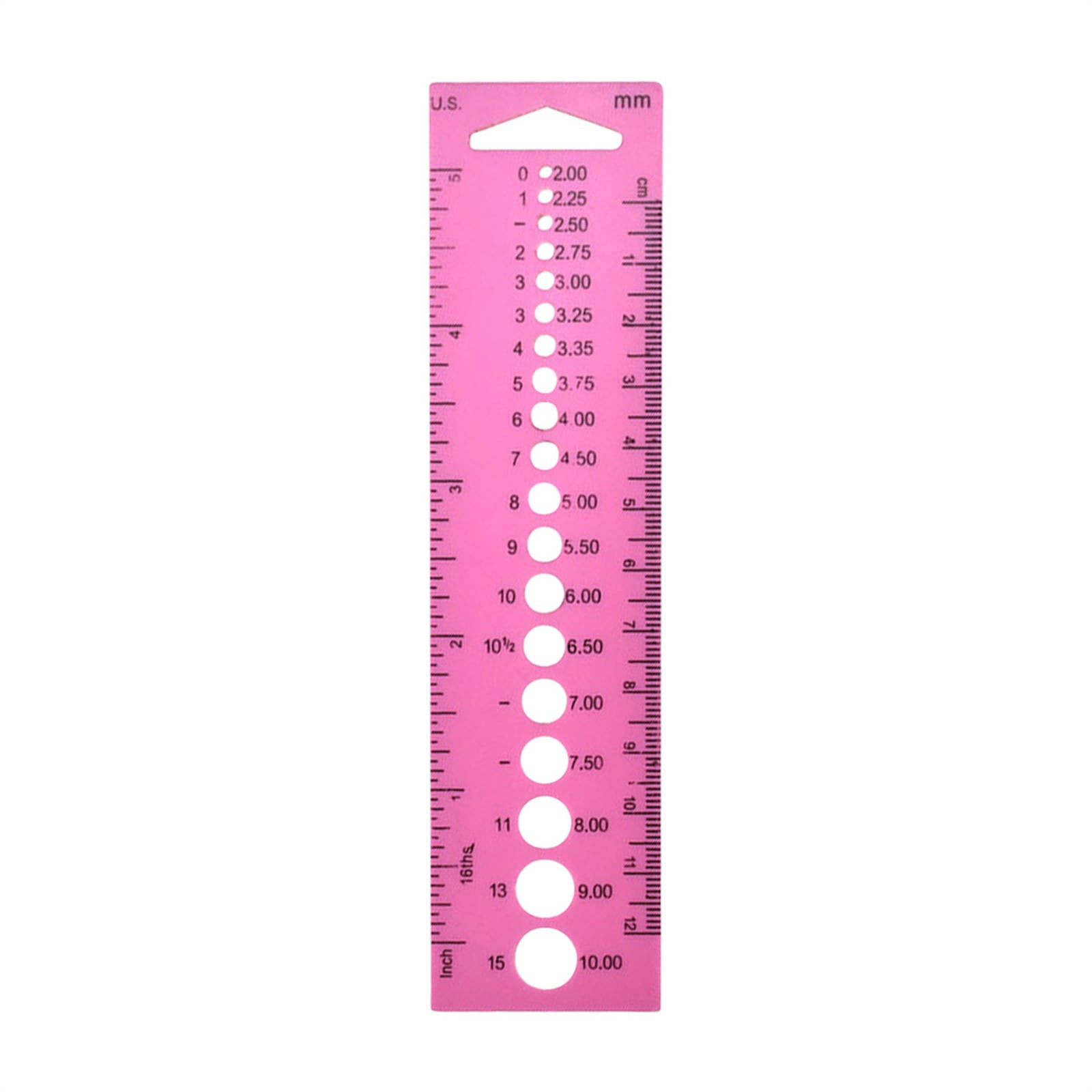 Dusknt Weaving Auxiliary Tool Accessories Measuring Plastic Ruler B ...