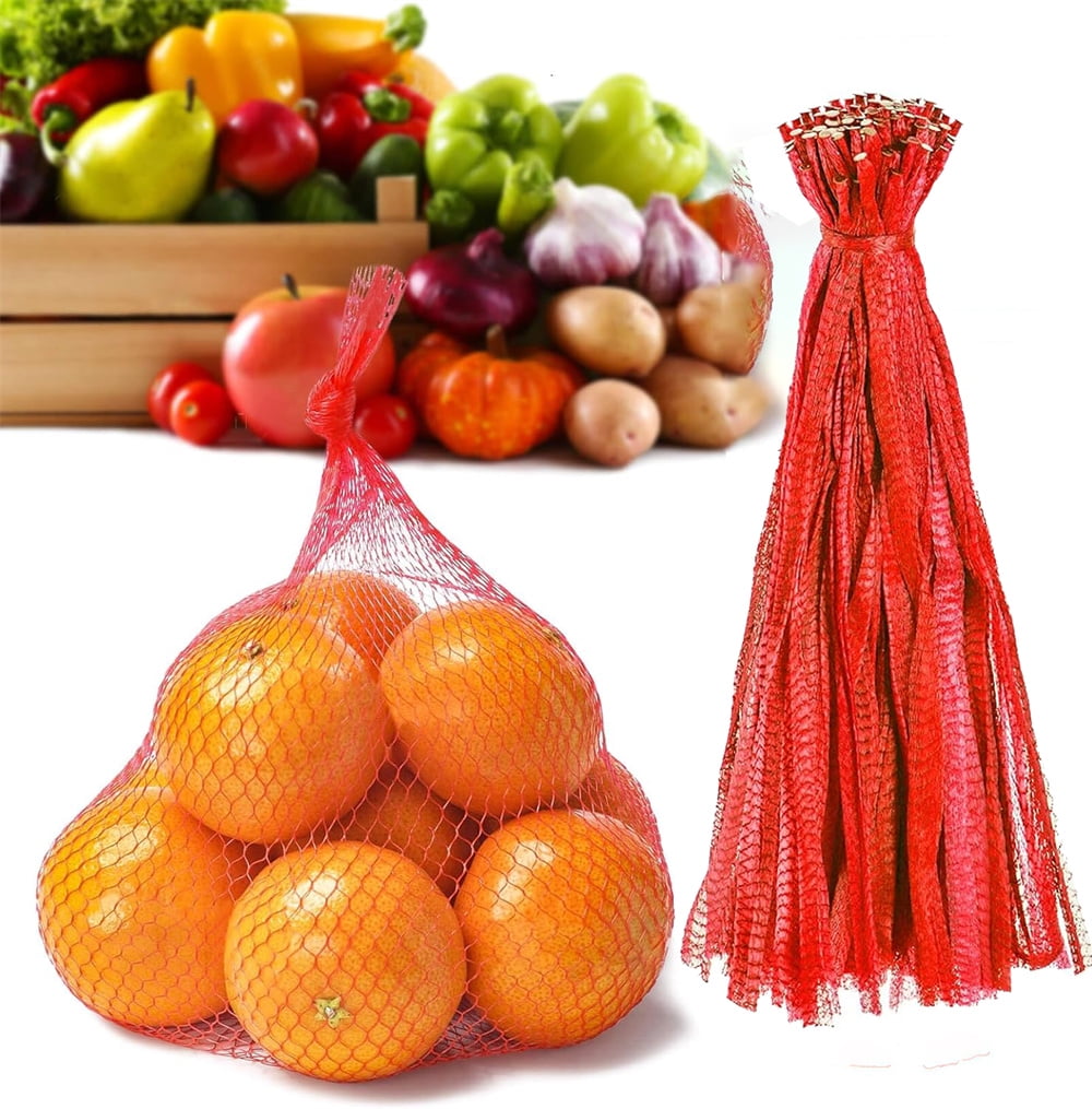 Duslogis 100Pcs Reusable Mesh Nylon Netting, 24 Inch Red Reusable Nylon ...