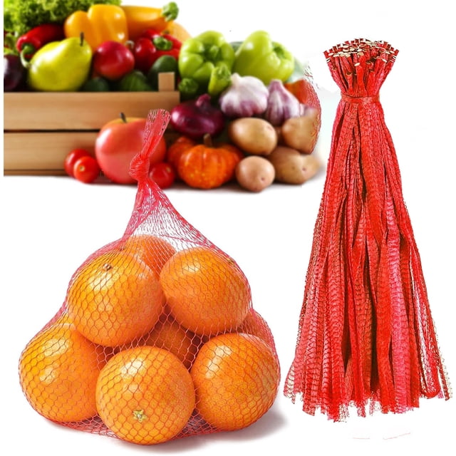 Duslogis 100Pcs Reusable Mesh Nylon Netting, 24 Inch Red Reusable Nylon ...