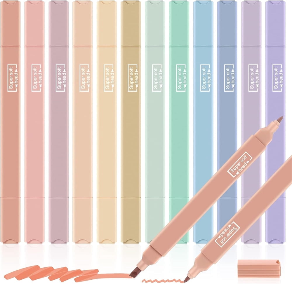 Duslogis 12 Pcs Bible Highlighters and Pens No Bleed Aesthetic ...