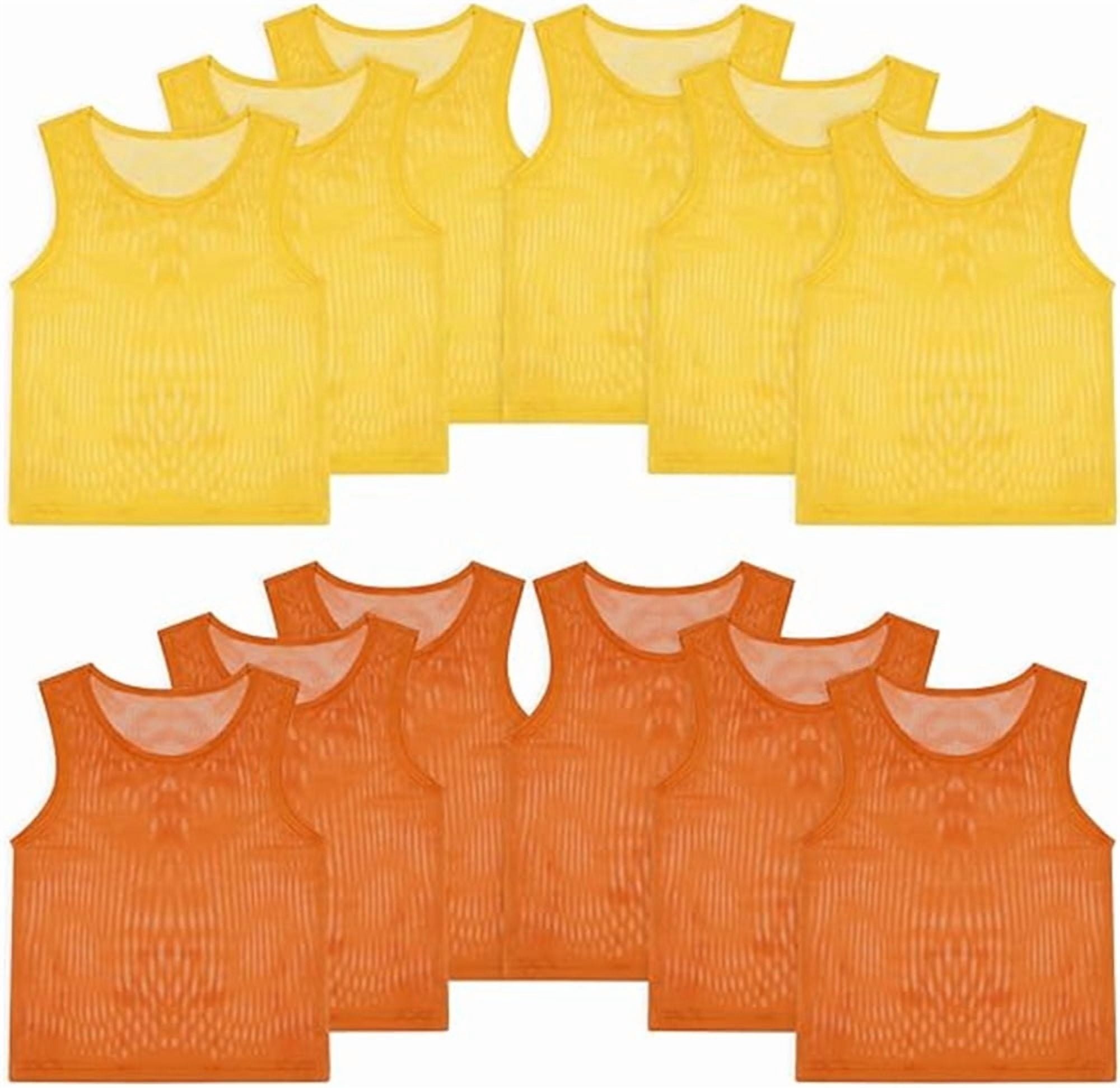 Duslogis 12 Pcs Pinnies Scrimmage Vests Sports Team Mesh Practice ...