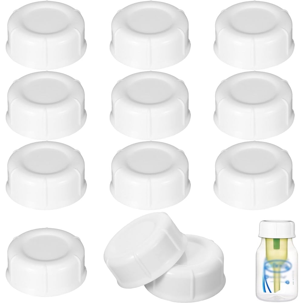 Duslogis 12pcs Narrow Baby Bottle Caps Compatible, Travel and Storage ...