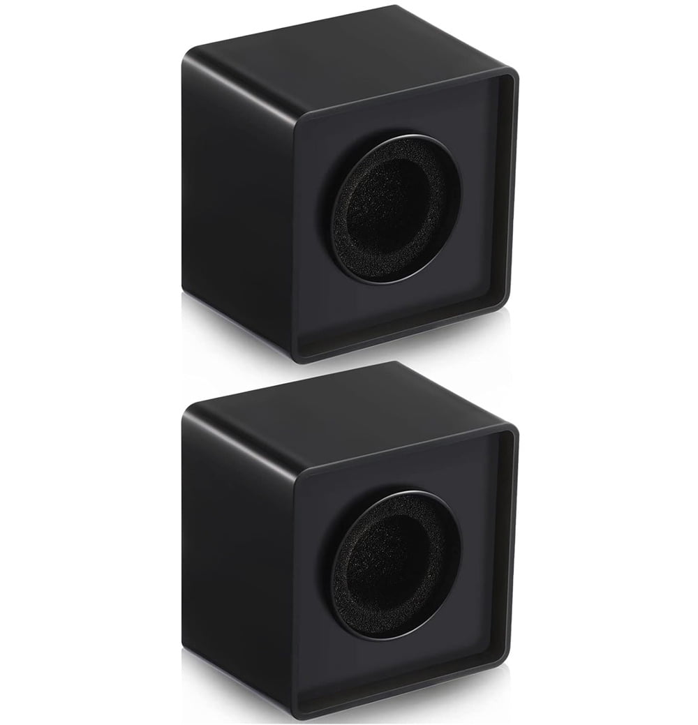 Duslogis 2 Pcs Microphone Flag Station Portable Square Cube Shaped Mic ...