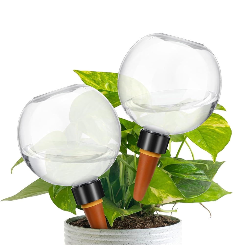 Duslogis 2 Pcs Watering Globes Automatic Plastic Self Watering Planter ...