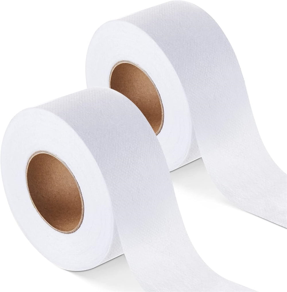Duslogis 2 Rolls Fusible Batting Tape for Quilting White Seam Tape ...