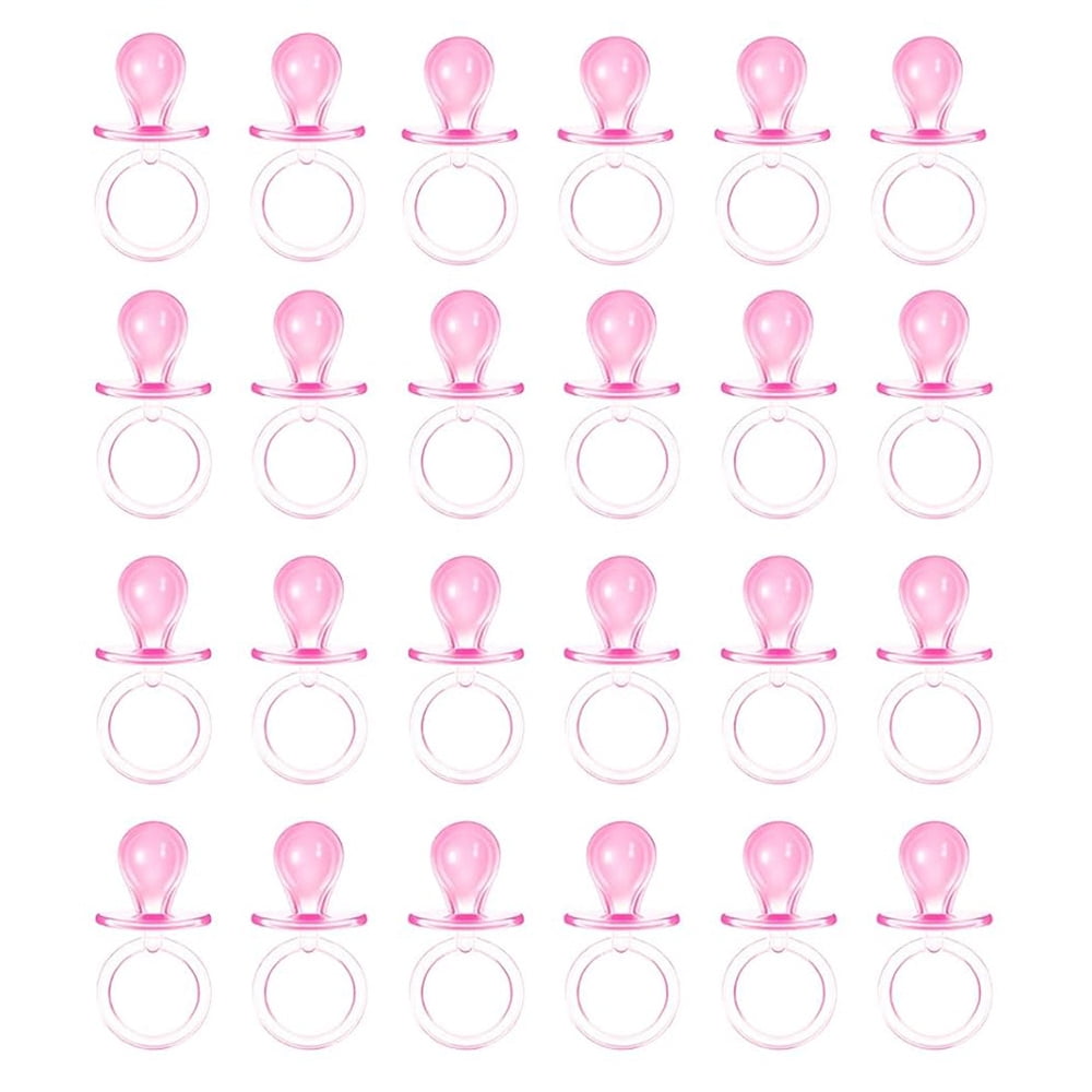 Duslogis 24 Pcs Pacifiers for Baby Shower Game, 2.5 Inch Large Size ...