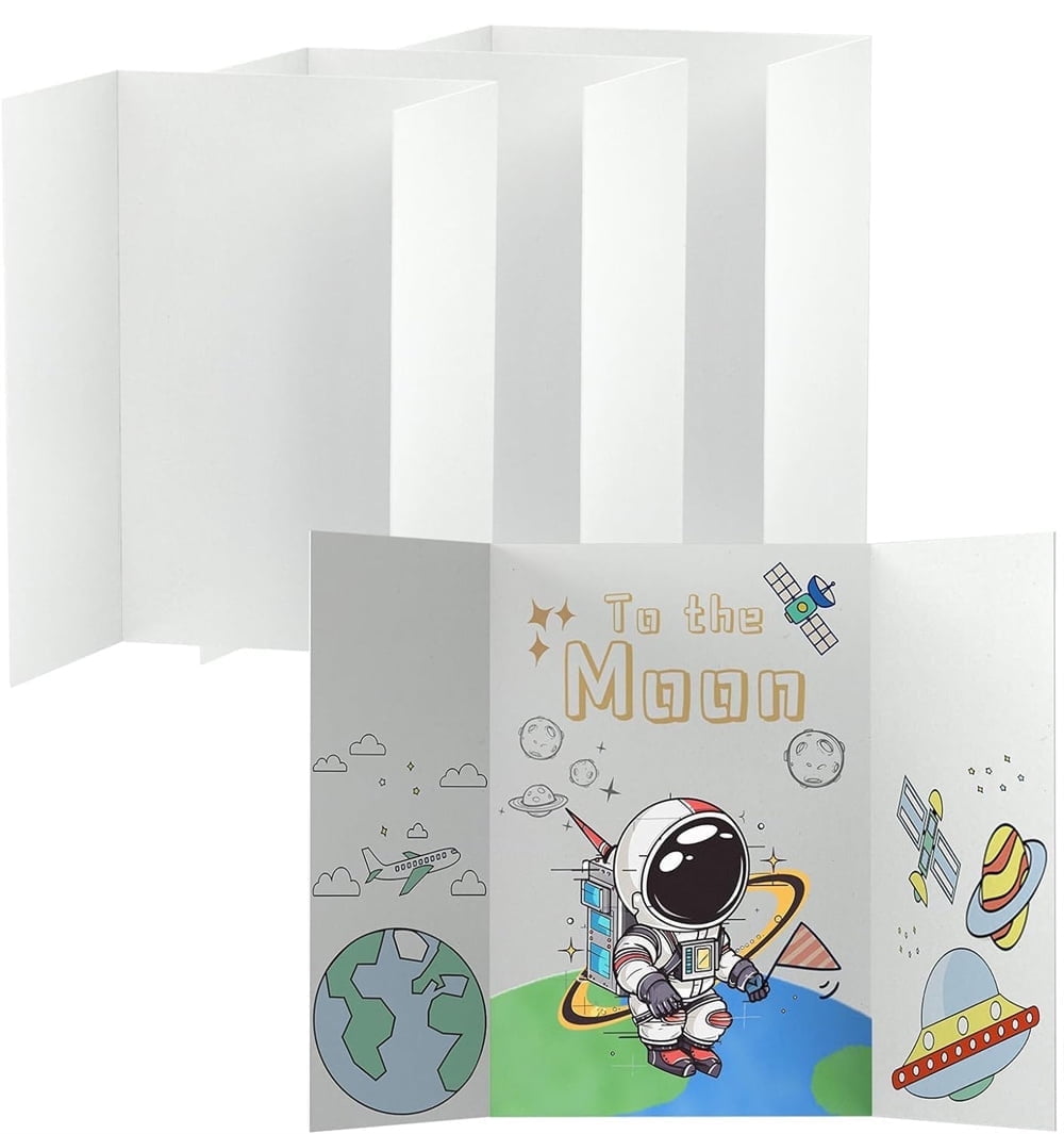 Artrylin 3 Pcs Small Trifold Poster Board, 21.2 x 14 inches ...