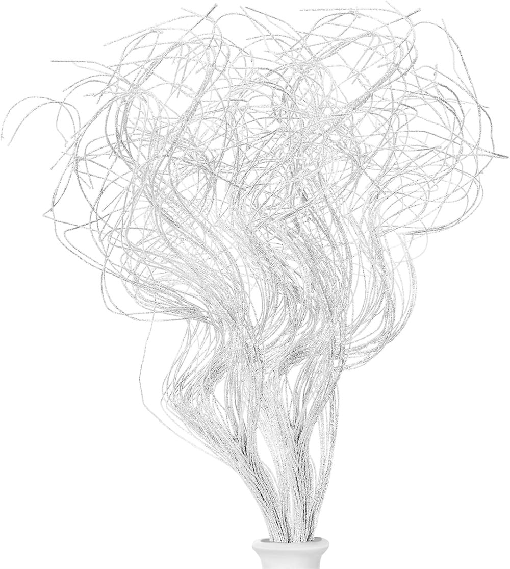 Duslogis 30 Pcs Curly Ting Branches Ting Ting Branches Glitter Branches ...