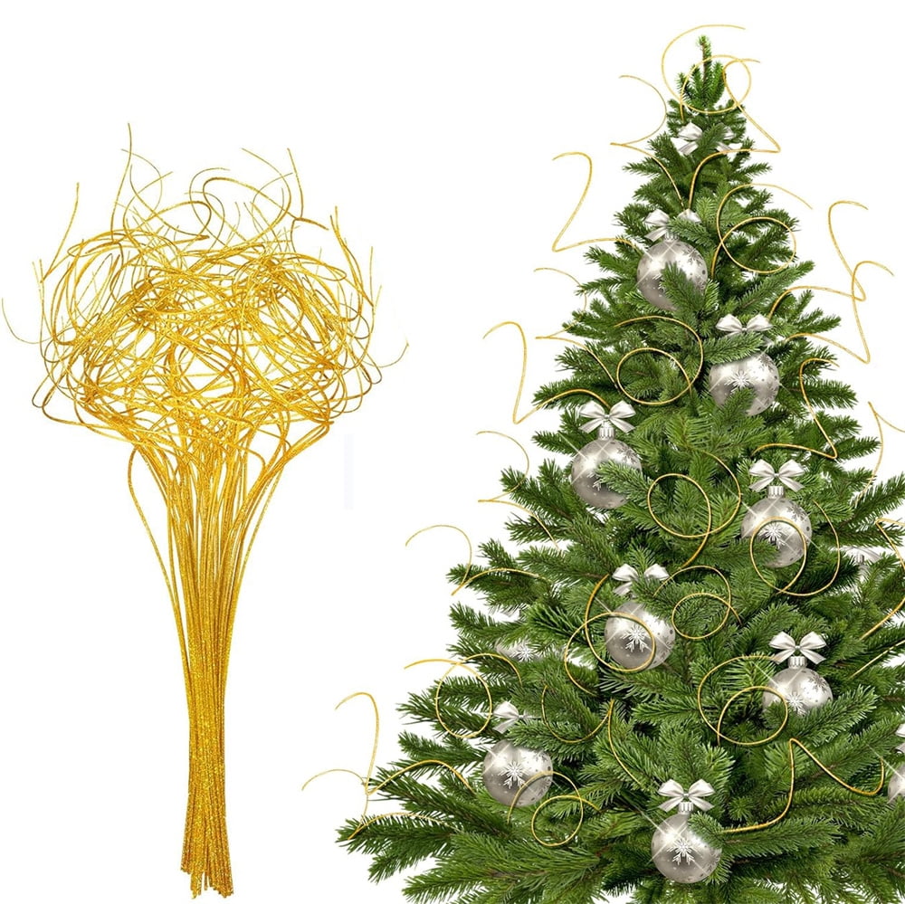 Duslogis 30 Pieces Curly Ting Branches Ting Ting Branches Glitter ...