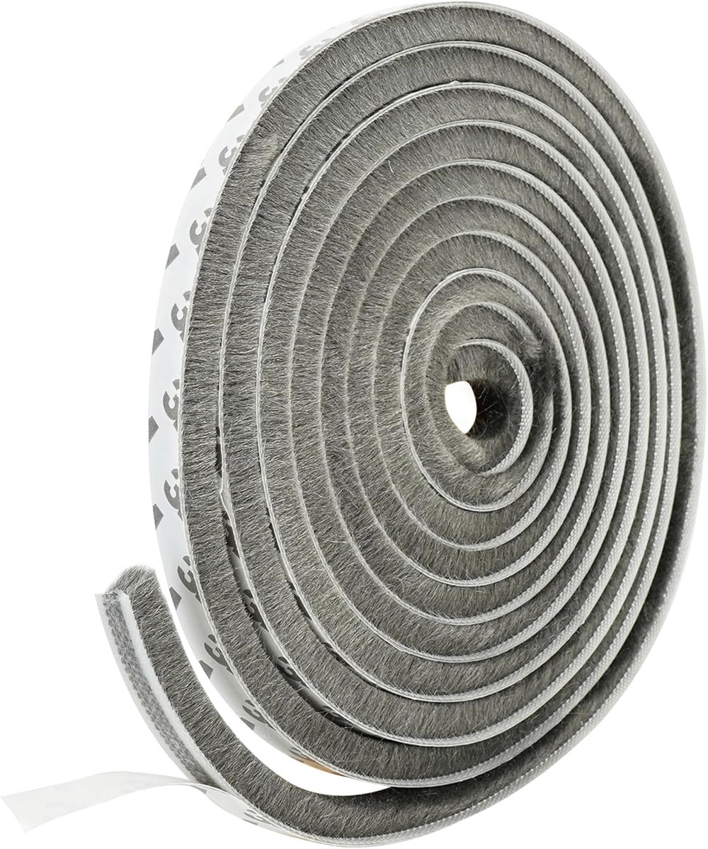 Duslogis 33 Ft Weather Stripping for Doors and Windows,0.35" Wide x 0.6 ...