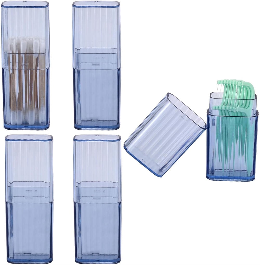 Duslogis 4 Pcs Cotton Swab Holder for Travel Mini Travel Swab Case ...